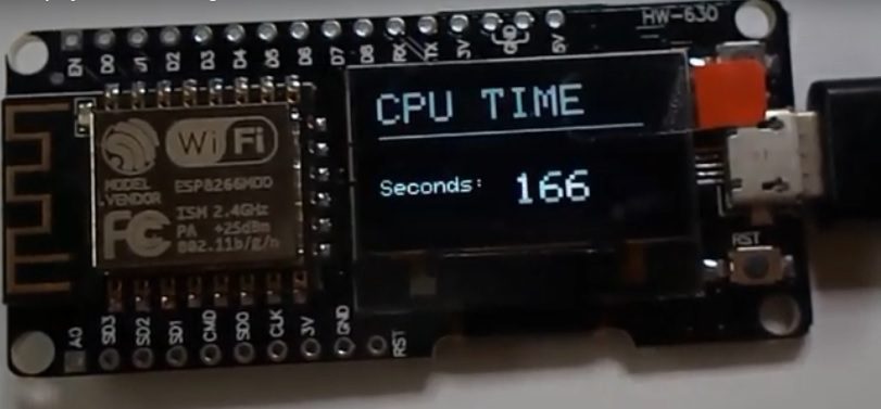 Display Arduino Cpu Time On Oled Display Visuino Visual Development For Arduino