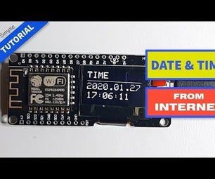 ESP8266 OLED – Get Time and Date From Internet - Visuino - Visual Development for Arduino