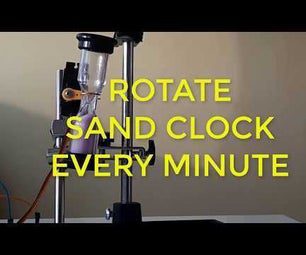 Rotate Sand CLOCK Every Minute Using Servo Motor - Visuino - Visual Development for Arduino