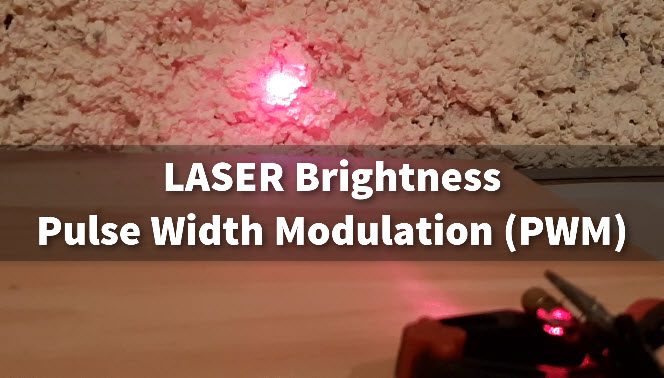 Arduino Laser Brightness Pulse Width Modulation Pwm Visuino Visual Development For Arduino