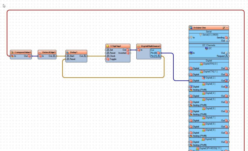 Clap Switch Using Sound Sensor And Arduino Visuino Visual Development For Arduino