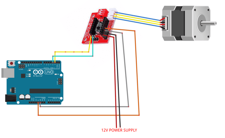 Control Nema 17 Stepper Motor With A4988 Driver And Arduino Visuino Visual Development For