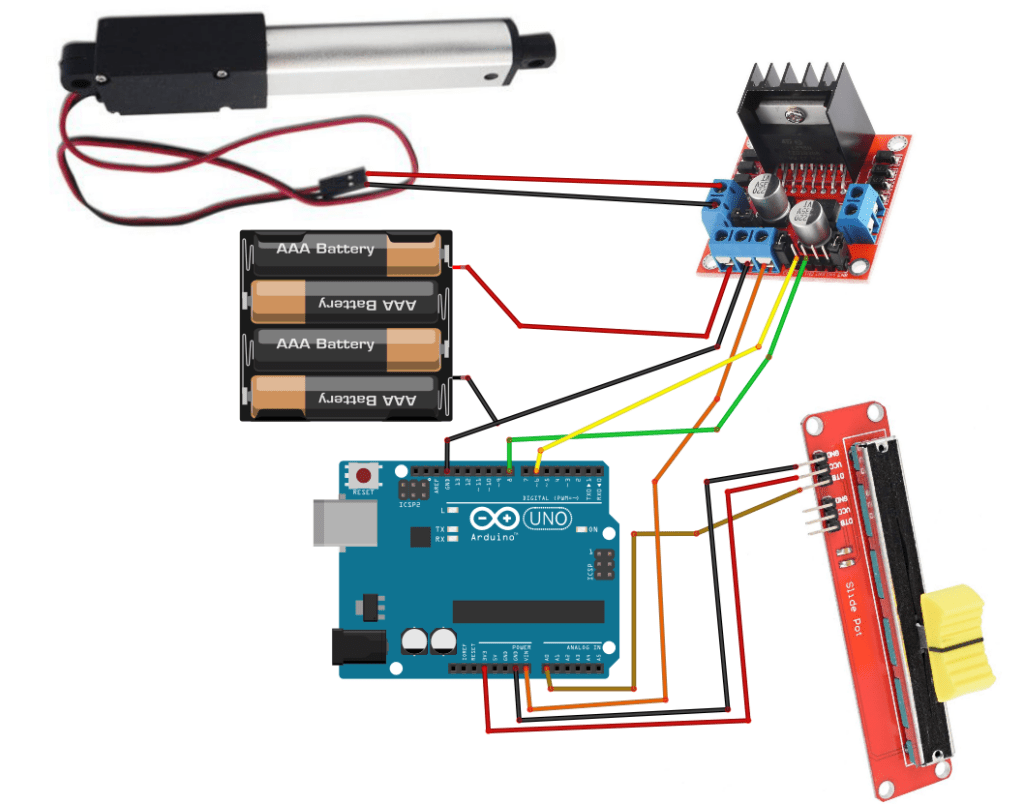 Arduino Linear Actuator Position Control With Smooth Start - Visuino - Visual Development for ...