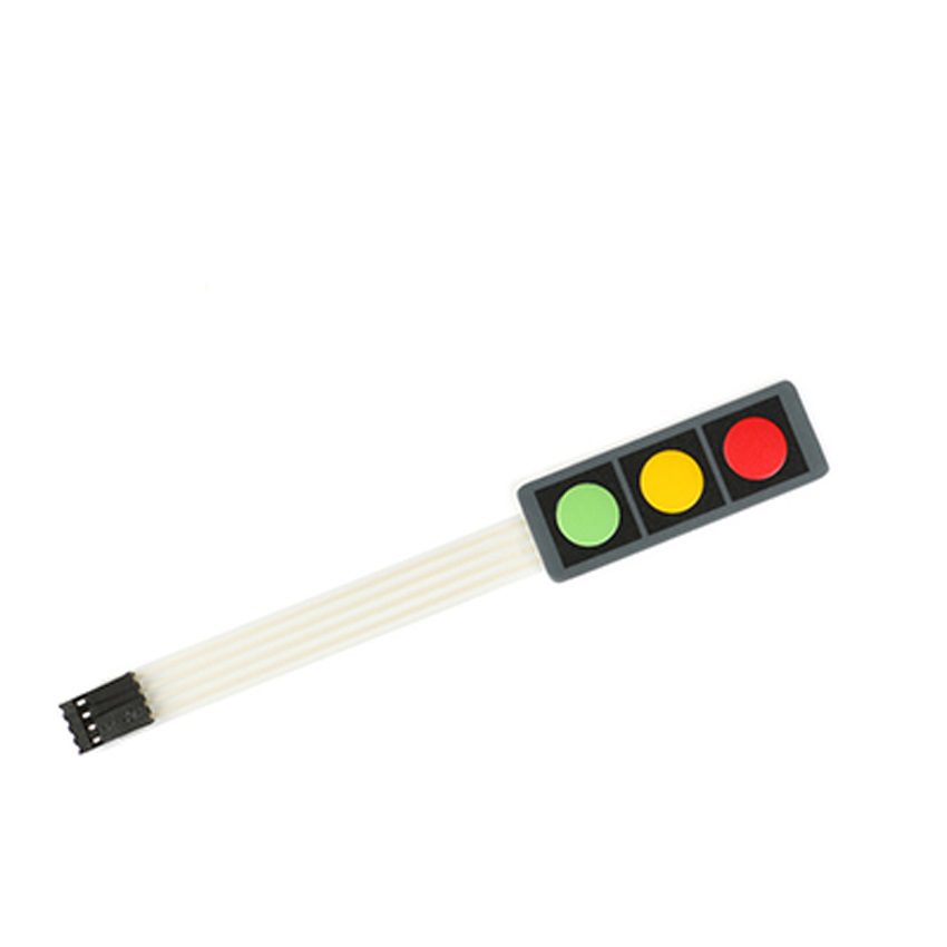 Traffic Light Using A Membrane Keypad And Arduino Visuino Visual Development For Arduino