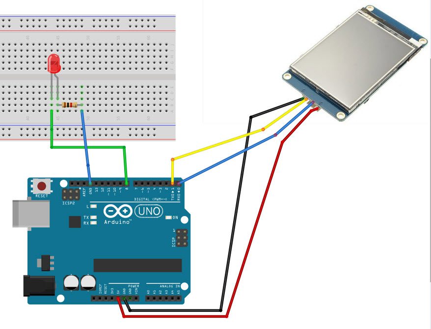 Nextion Display Control Led On Off With Dual State Button And Arduino 7743