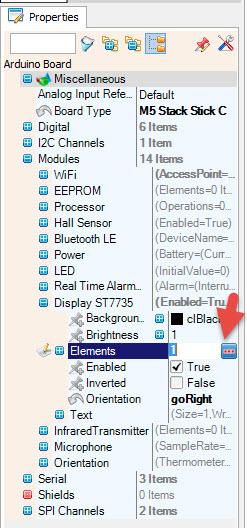 M5StickC-ESP32 Mini PIR Alarm System - Visuino - Visual Development for Arduino