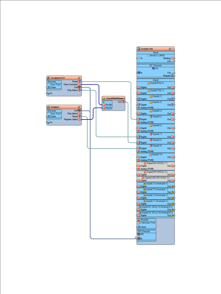 Connect SSD1331 OLED Display & ST7789 Display - Visuino - Visual Development for Arduino