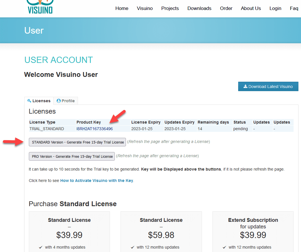 How To Activate Visuino With The Key Visuino Visual Development For Arduino