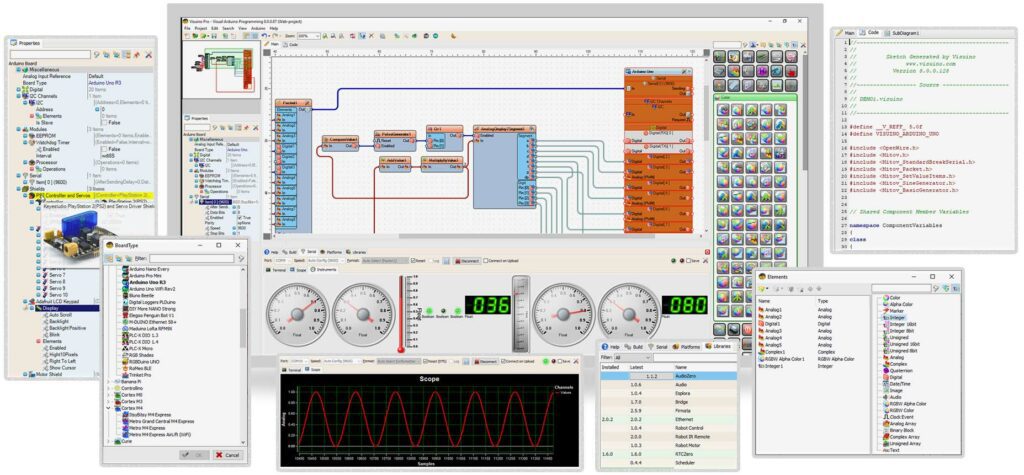 Arduino Esp32 Stm32 Grafische Programmier Ide Software Visuino 7063