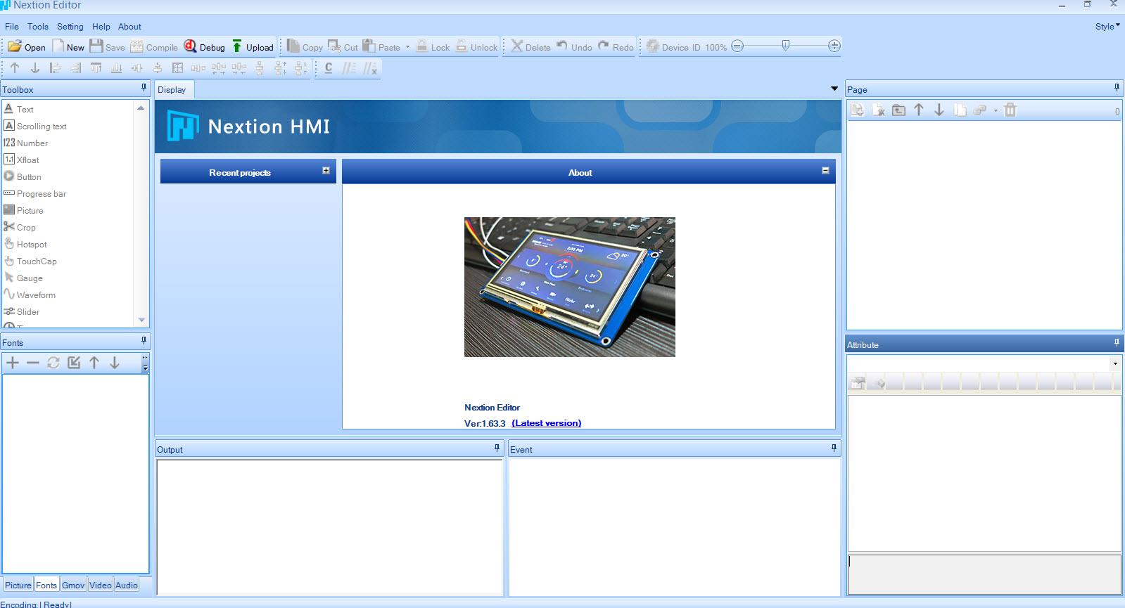 Nextion Display Control Font Color Using Commands Visuino Visual Development For Arduino 7880