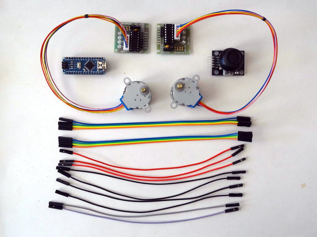 Arduino Nano and Visuino: Control 2 Stepper Motors With Joystick - Visuino - Visual Development ...