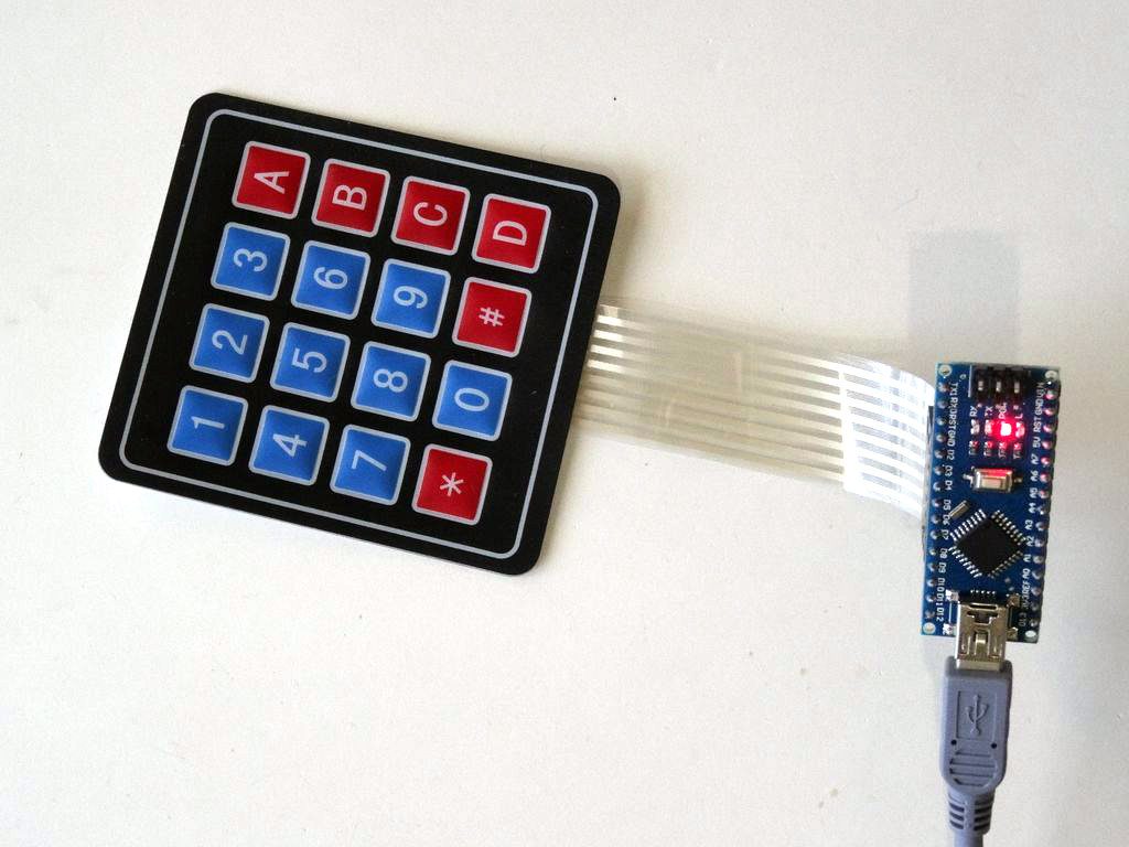Arduino Nano: Matrix Keypad With Visuino | Visuino - Visual Development for Arduino