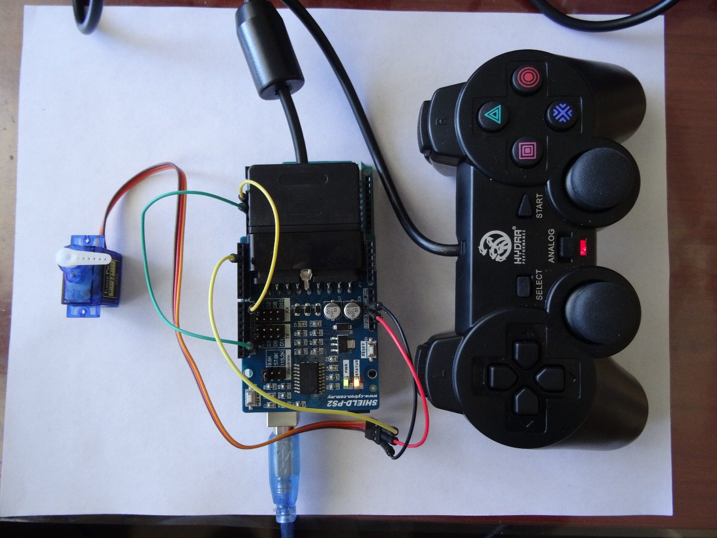 Arduino: Controlling Servo With PS2 Controller (Program With Visuino) - Visuino - Visual ...