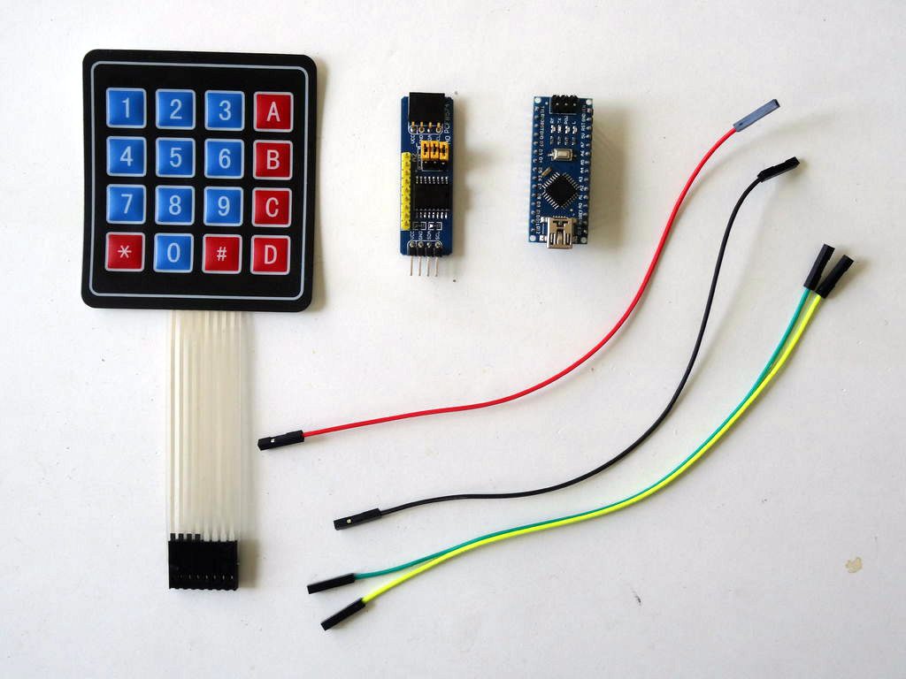 Arduino Nano: I2C Matrix Keypad With PCF8574/PCF8574A GPIO and Visuino - Visuino - Visual ...