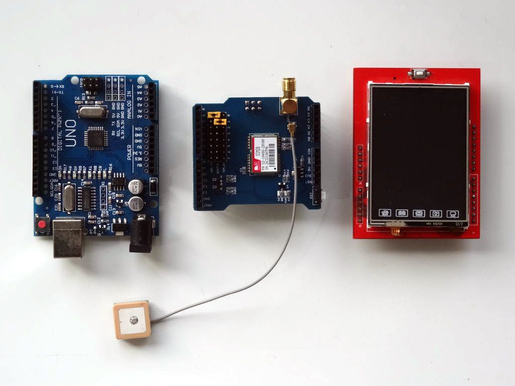 Arduino Uno and Visuino: GPS Location Display With GPS and TFT Touchscreen Display Shields ...
