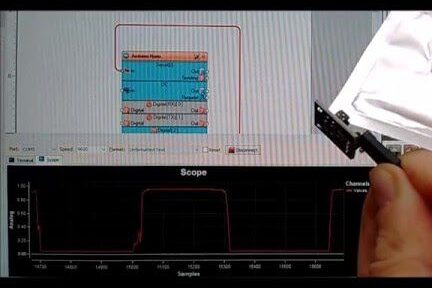 Optical sensor tutorial - Visuino - Visual Development for Arduino