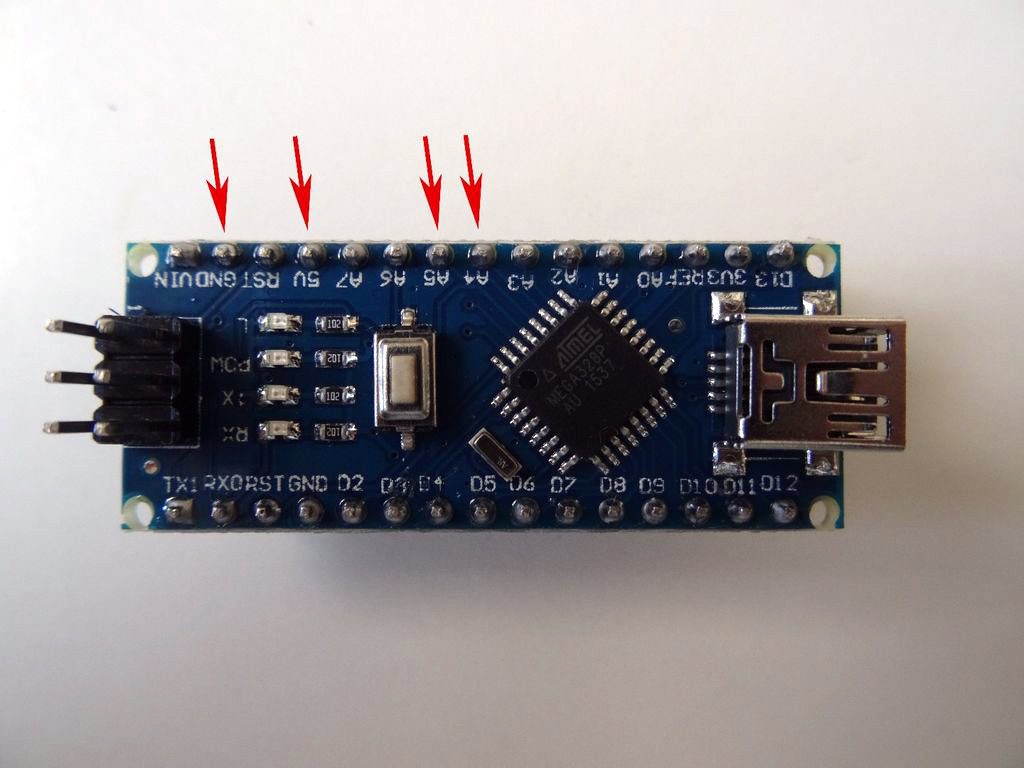 Arduino Nano: I2C 2 X 16 LCD Display With Visuino - Visuino - Visual Development for Arduino