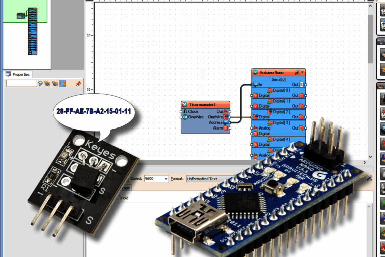 Arduino thermometer code - Visuino - Visual Development for Arduino